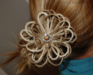 Curious Wisdom and Other Everyday practicalities..: Jute flower tutorial...