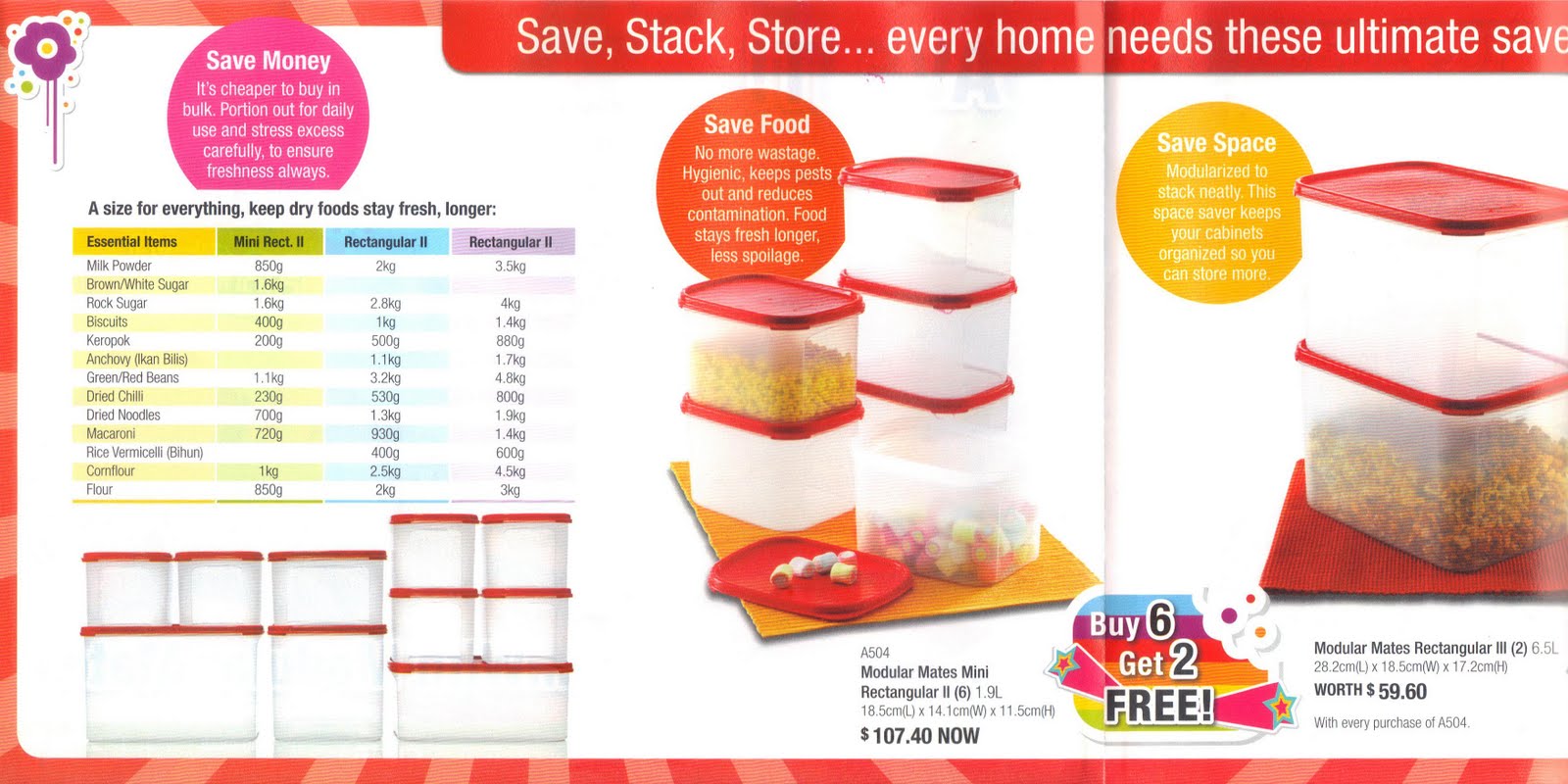 Tupperware Special from July 2007 onwards: September 2011