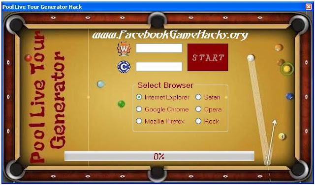Pool Live Tour Generator v2.2 [Coins/Winnigns]Game Hack Today