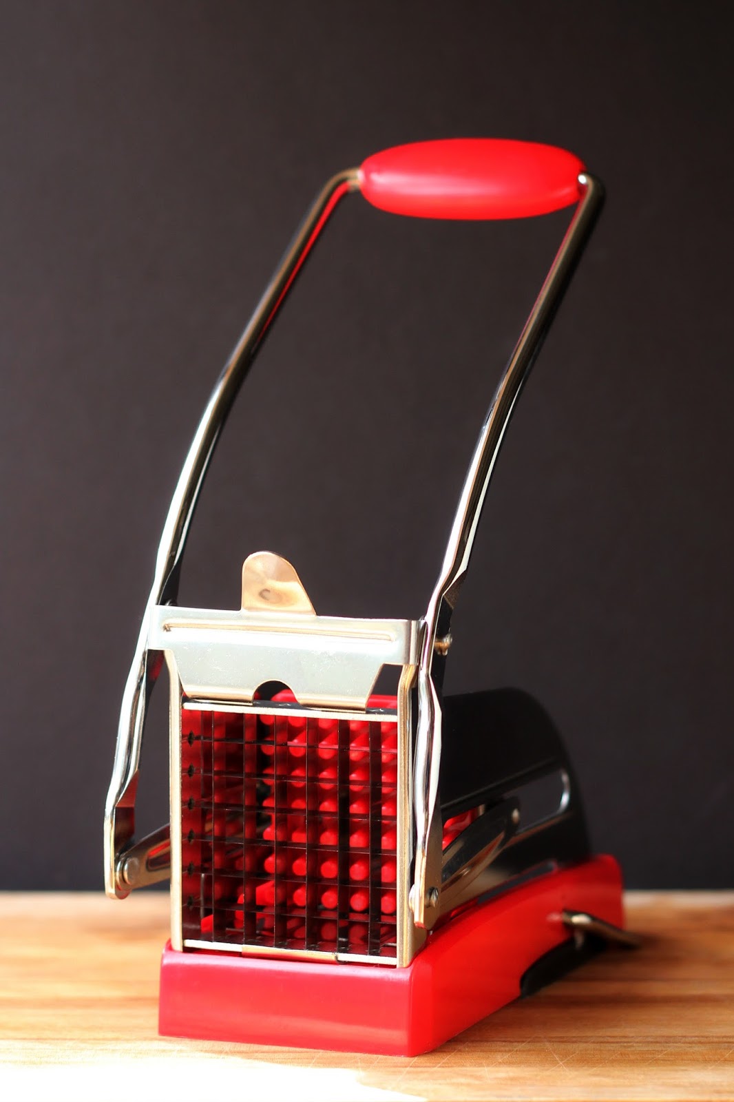 Cookistry's Kitchen Gadget and Food Reviews: How to use a French Fry Cutter