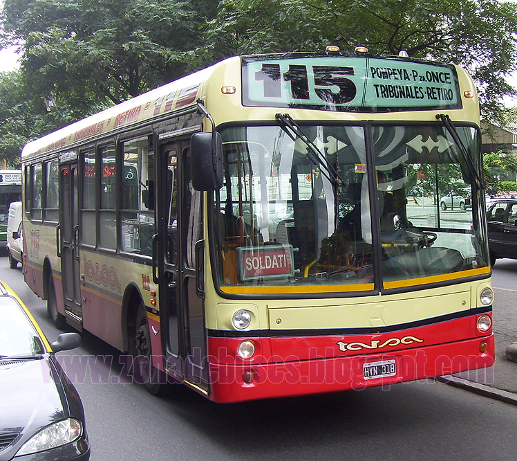 Colectibus - Zona de Buses: LINEA 115