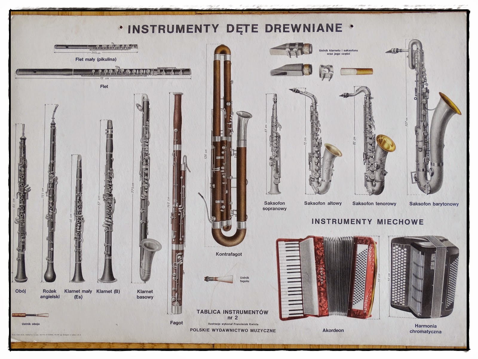 Maja - artystyka: Instrumenty muzyczne - plansze