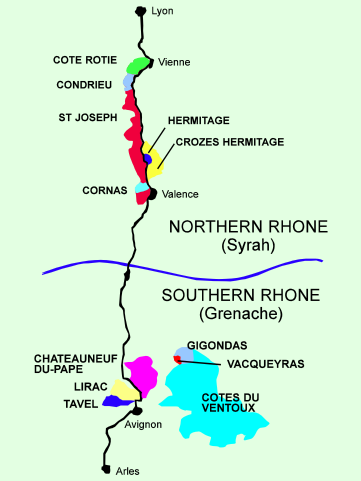 Urbina Vinos Blog: Viñedo del Valle del Ródano (Rhône - Francia)