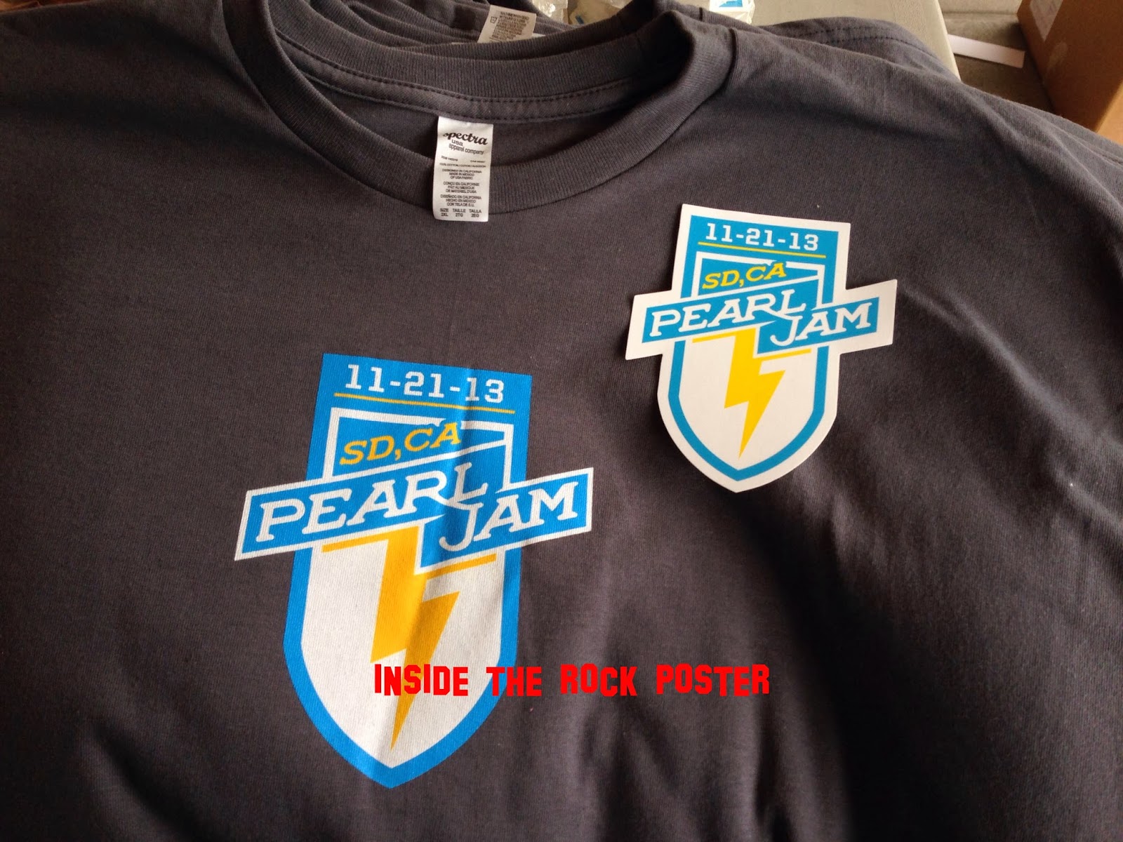 INSIDE THE ROCK POSTER FRAME BLOG: Pearl Jam San Diego Poster by ...