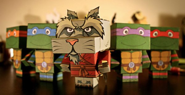 Teenage Mutant Ninja Turtles Papercraft Model - PAPEROX FREE PAPERCRAFT