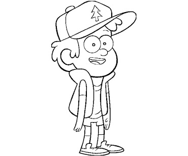 #1 Dipper Pines Coloring Page