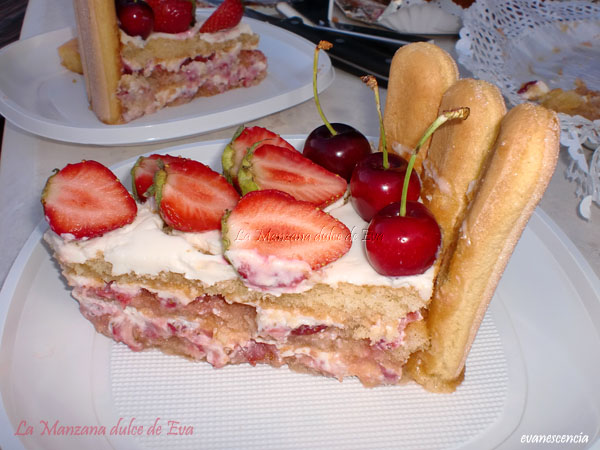 La Manzana dulce de Eva: Charlota de limón y fresas (Strawberry lemon ...