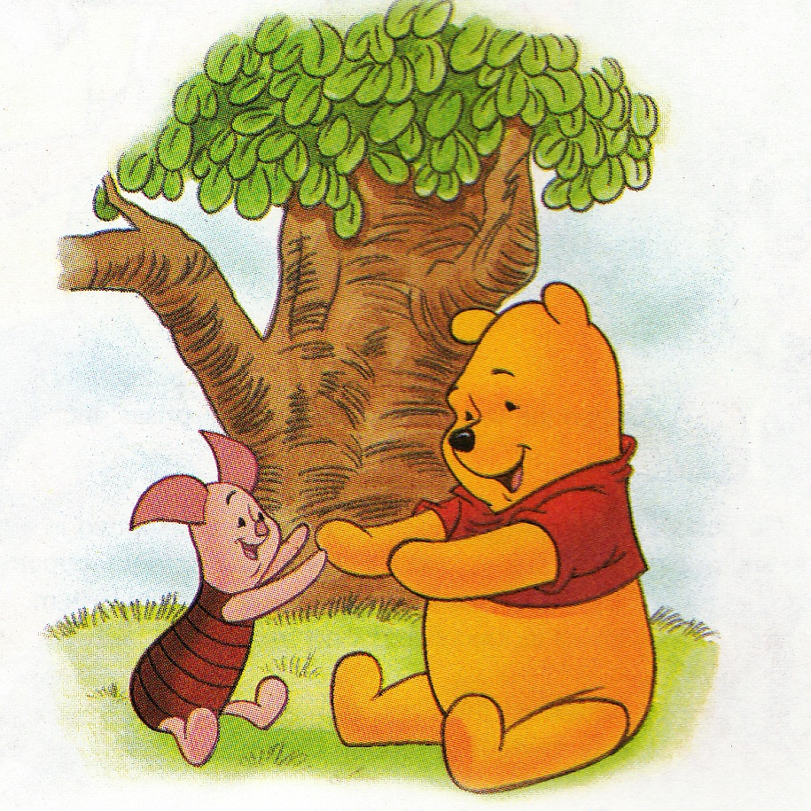 Imágenes de Winnie The Pooh: Winnie y Piglet cerca del arbol