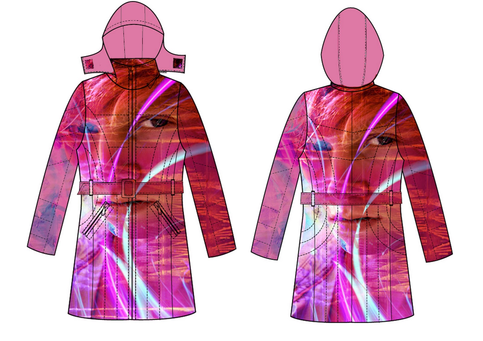 Bernasign: Digital print ideas put on jacket templates