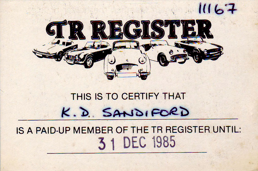 iRestoration TR7: About the Car