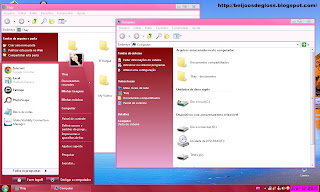 Beijos de Gloss: Como deixar o windows XP rosa