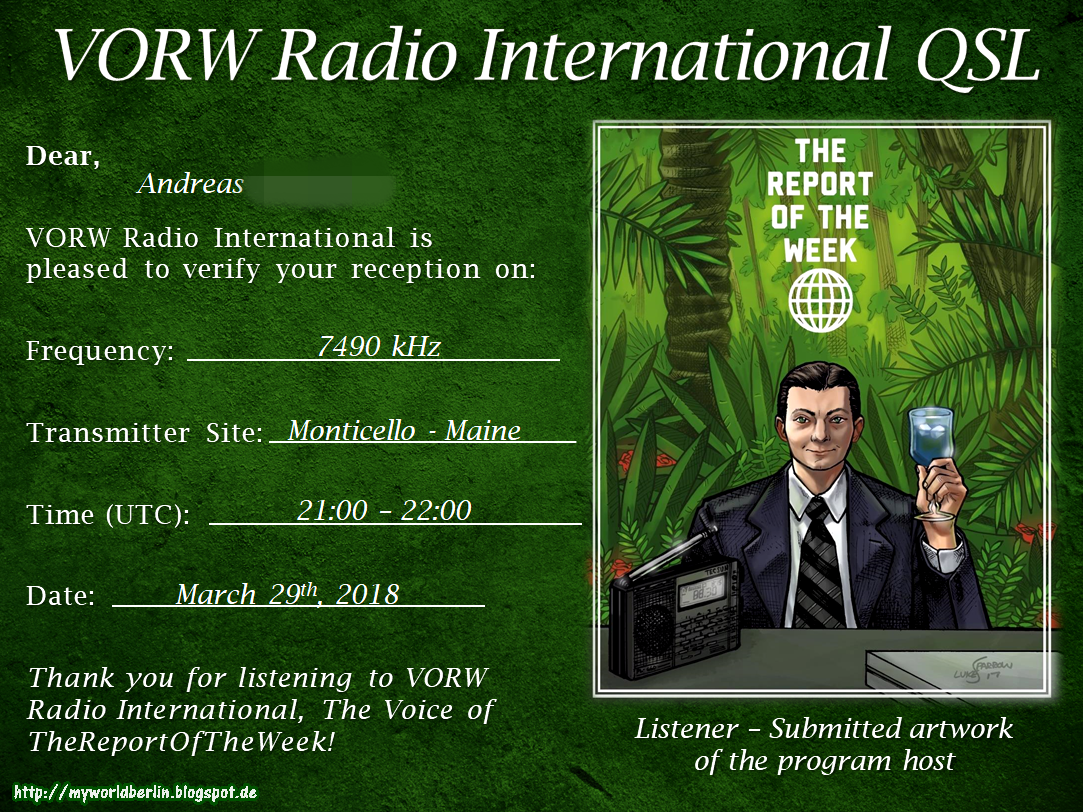 My World Berlin 내 세계는 베를린입니다 : 2 neue eQSL-Karten - 2 new eQSL cards