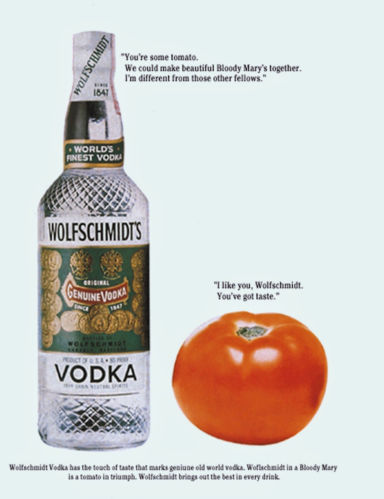 Sisco Vanilla Serves and Drinks: Wolfschmidt Vodka Ad from The New York ...
