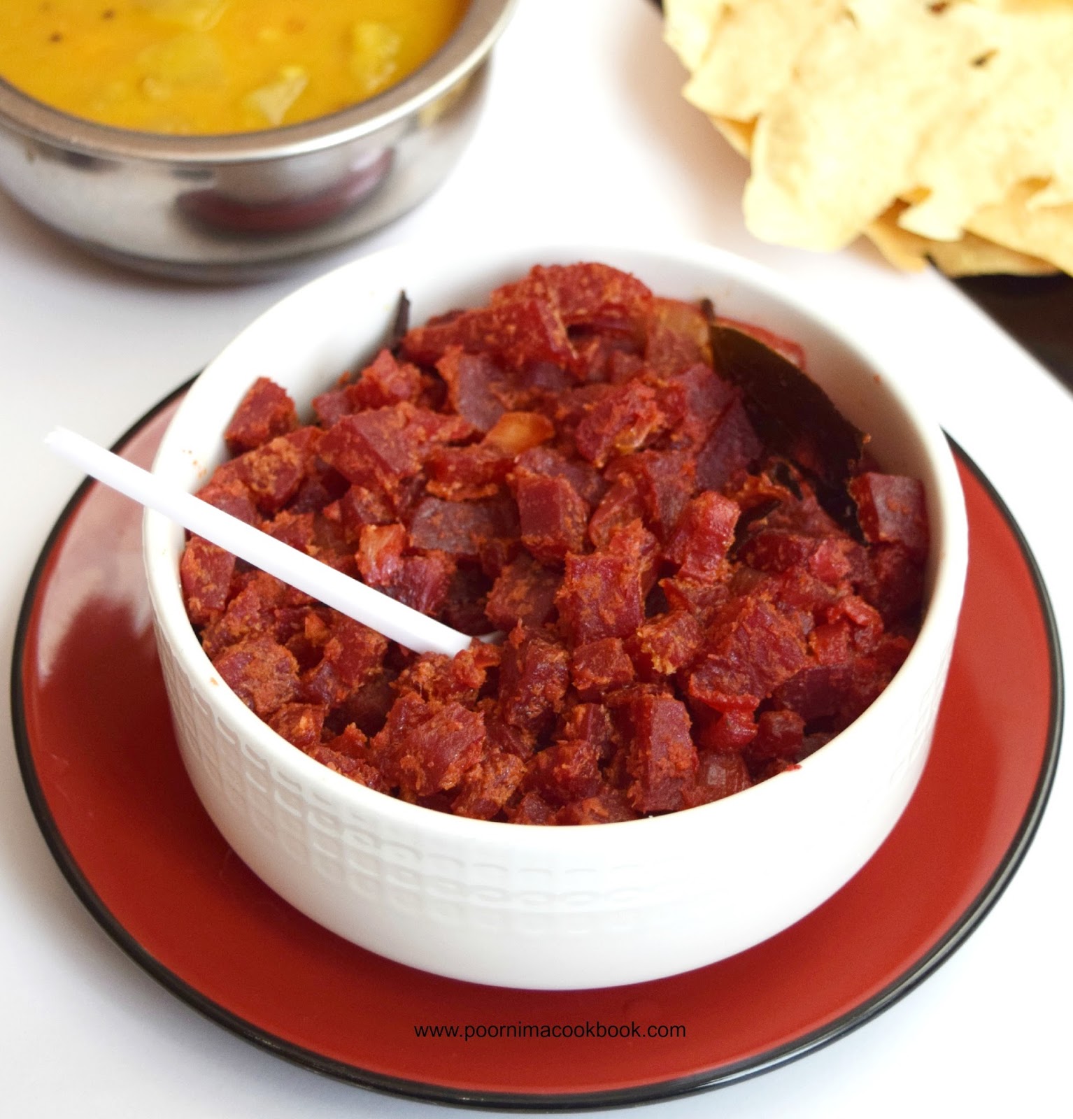 Poornima's Cook Book: Beetroot Masala Varuval / Spicy Beetroot Stir fry ...