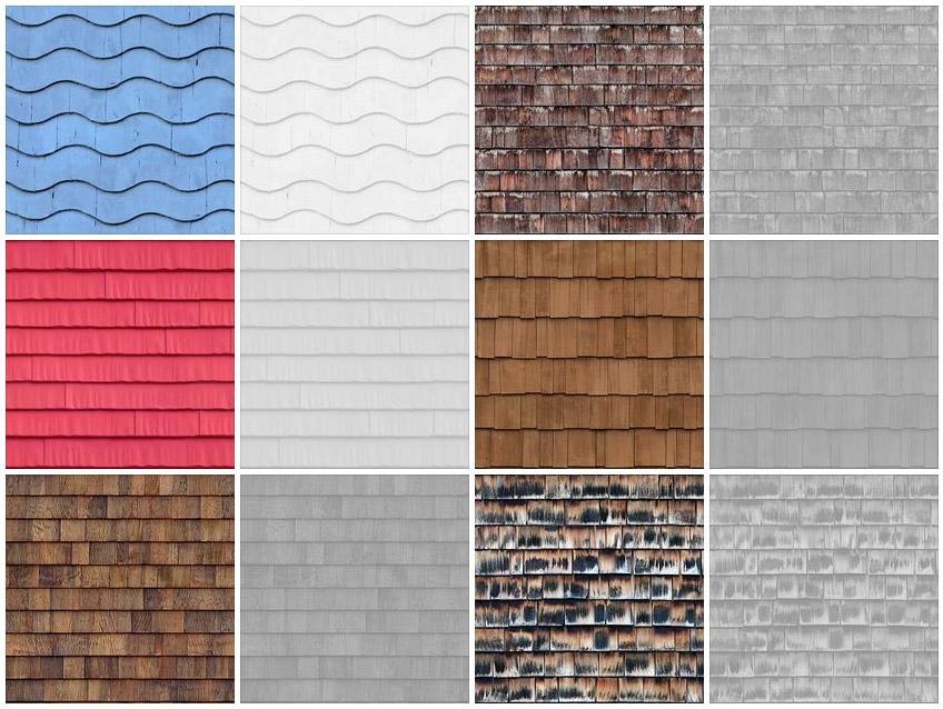 SKETCHUP TEXTURE: TEXTURE ROOFS