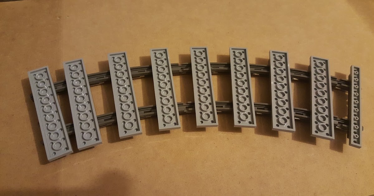 Matt's Lego fun: How to ballast curved Lego train track