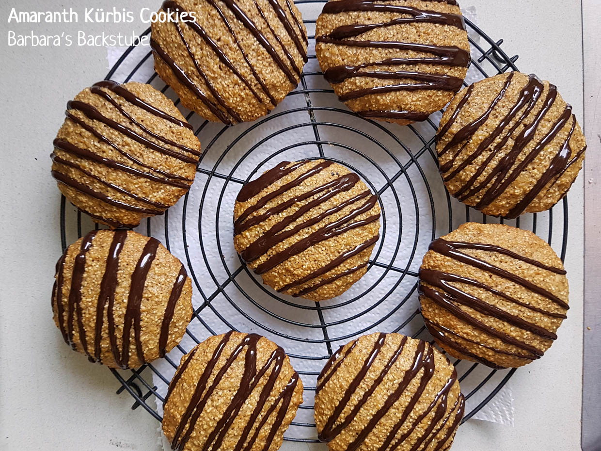 Barbara's Backstube: Amaranth Kürbis Cookies