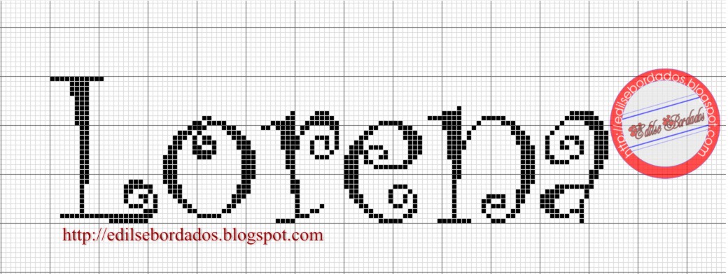 Lorena+4.JPG (1040×392) | Alfabeto monograma, Nomes, Nomes em ponto cruz