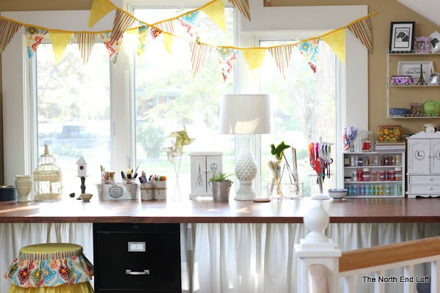 The North End Loft: More Spring Craft Room Color