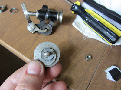 Errant Pear: Reassembling a Singer 66 - The Bobbin Winder
