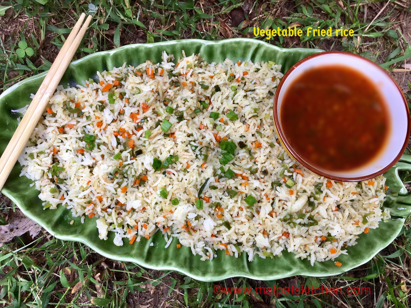 VGETABLE FRIED RICE, how to make Chinese style fried rice ~ Malpats Kitchen