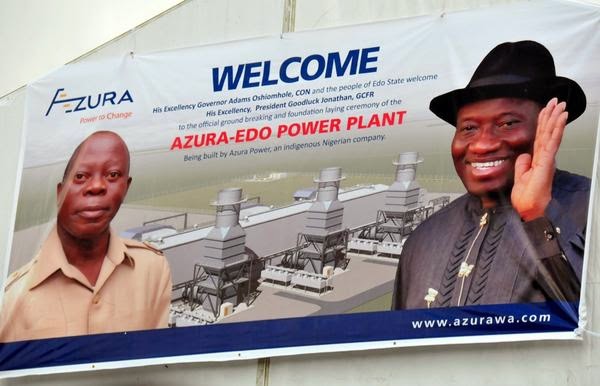 Photos News: President Jonathan At The Flag Off Of The Azura Edo Power ...