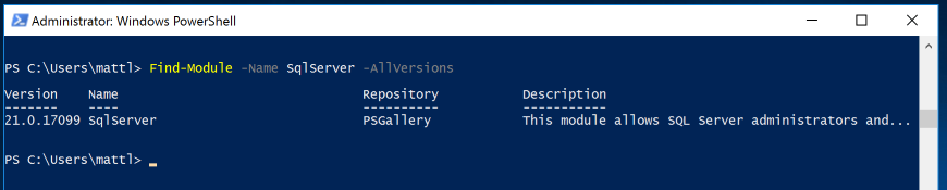 Matticusau Blog Installing Sqlserver Powershell Module From 9061