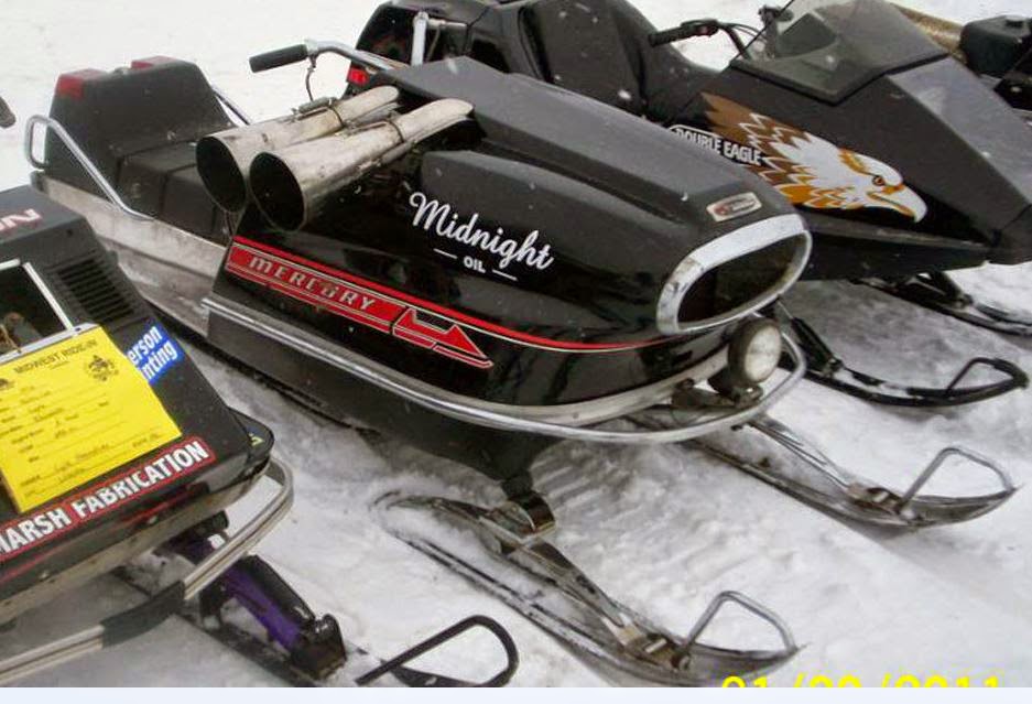 Just A Car Guy: The Midnight Oil racing Mercury Snowmobile