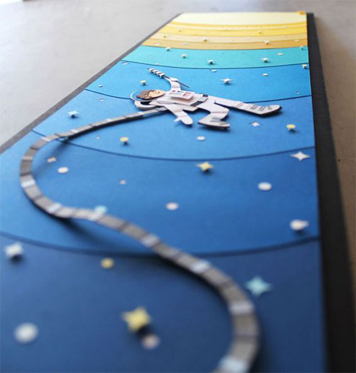 My Owl Barn: Papercut 3D Illustrations by Jared Andrew Schorr