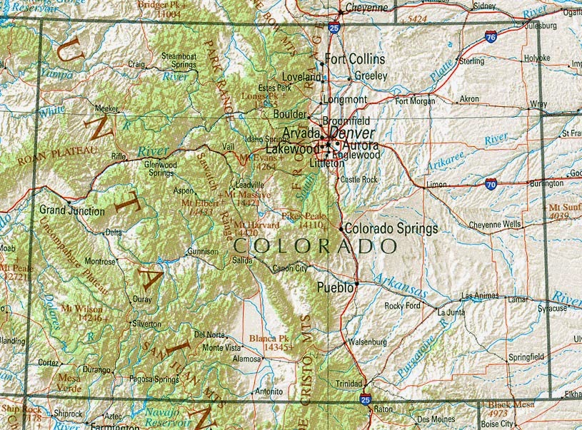Colorado, Geography, History and Society of Colorado State