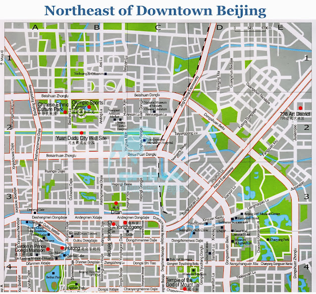 Mapas y planos de Pekín - Conmimochilacuestas