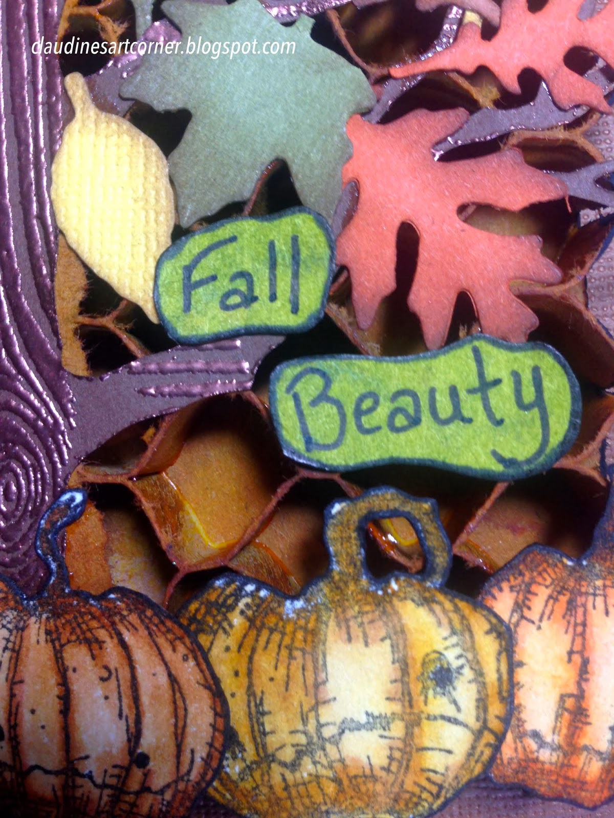 Claudine's Art Corner: Fall Beauty Chunky ATC