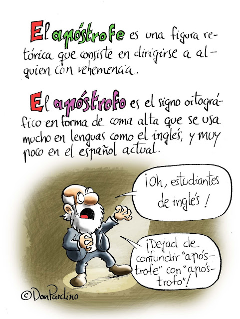 ¿Se dice "apóstrofe" o "apóstrofo"?