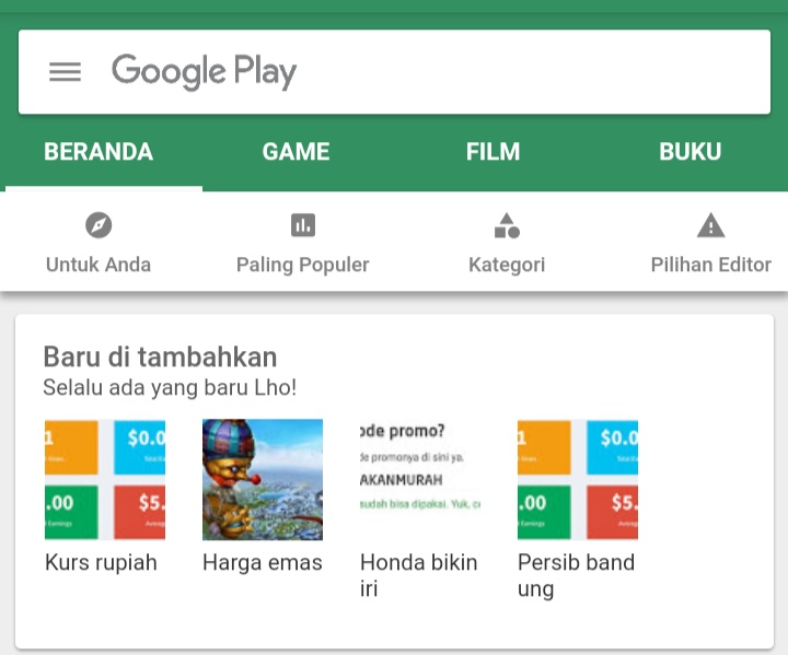 Template blogger mirip playstore - DONLUTE