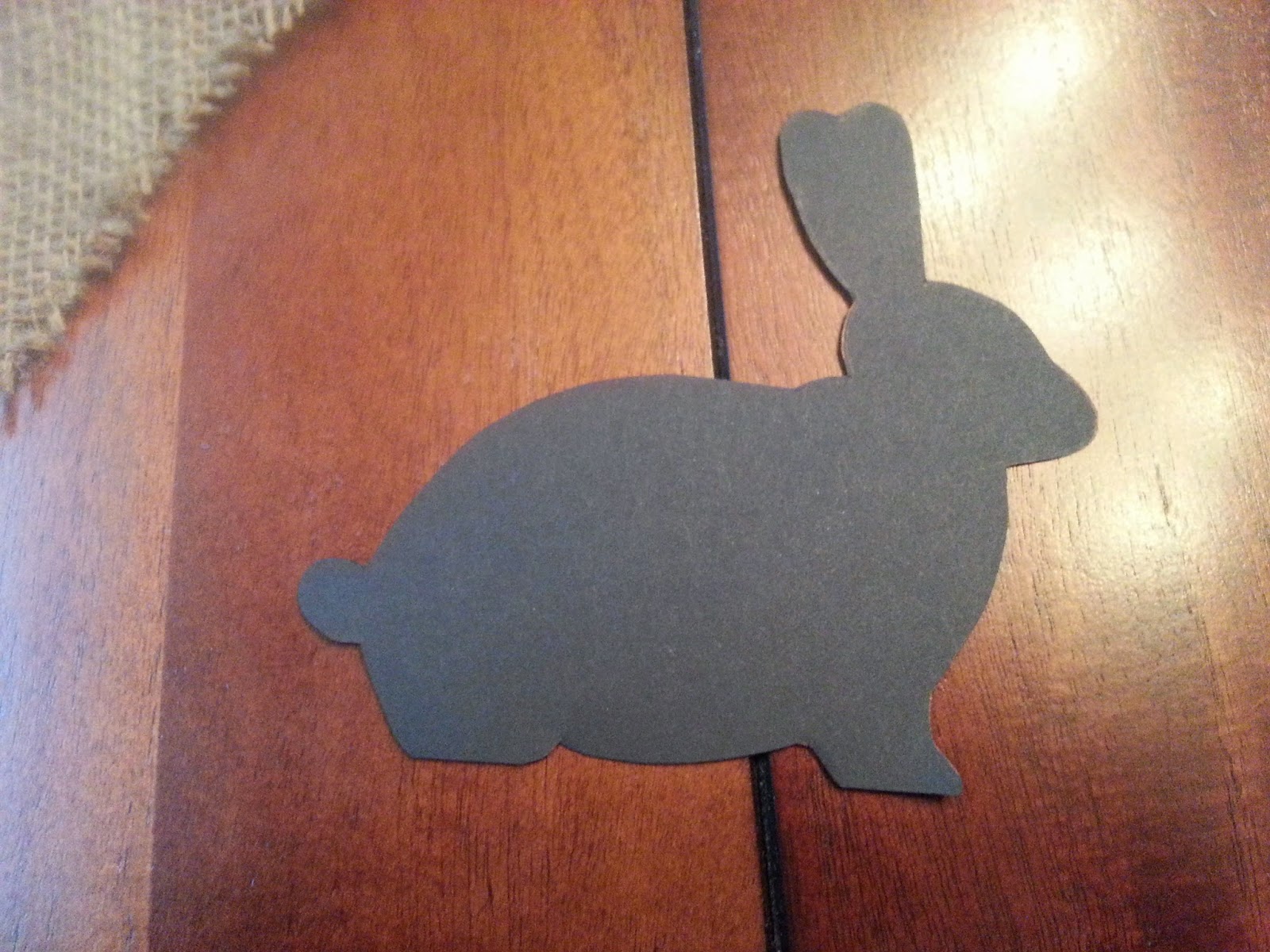 Miss Priss Purple: Easy Rabbit Silhouette
