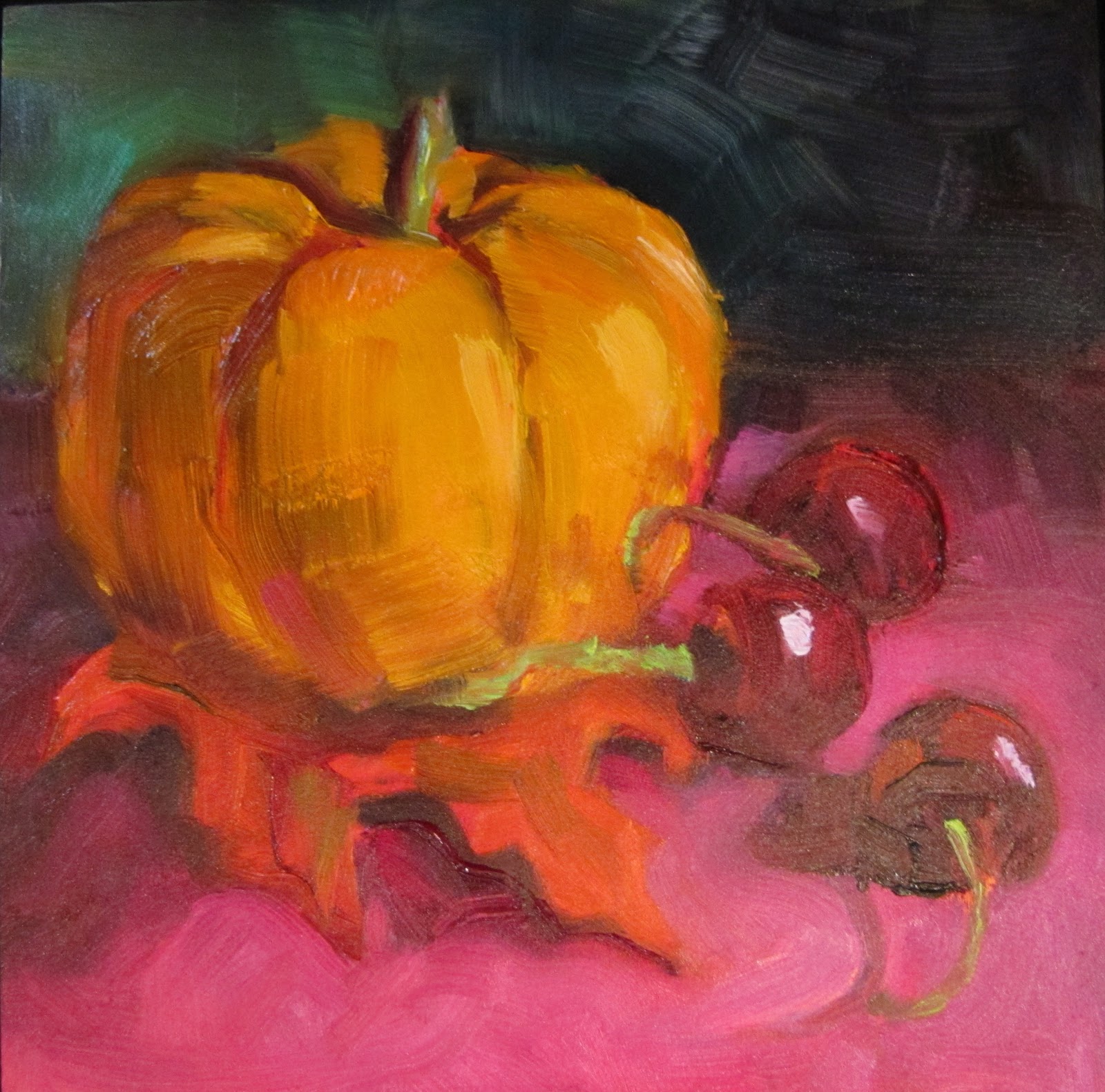 A Ray a Day: Daily paintings by Phyllis Ray: #155 "Pumpkin Wonder", 6 ...