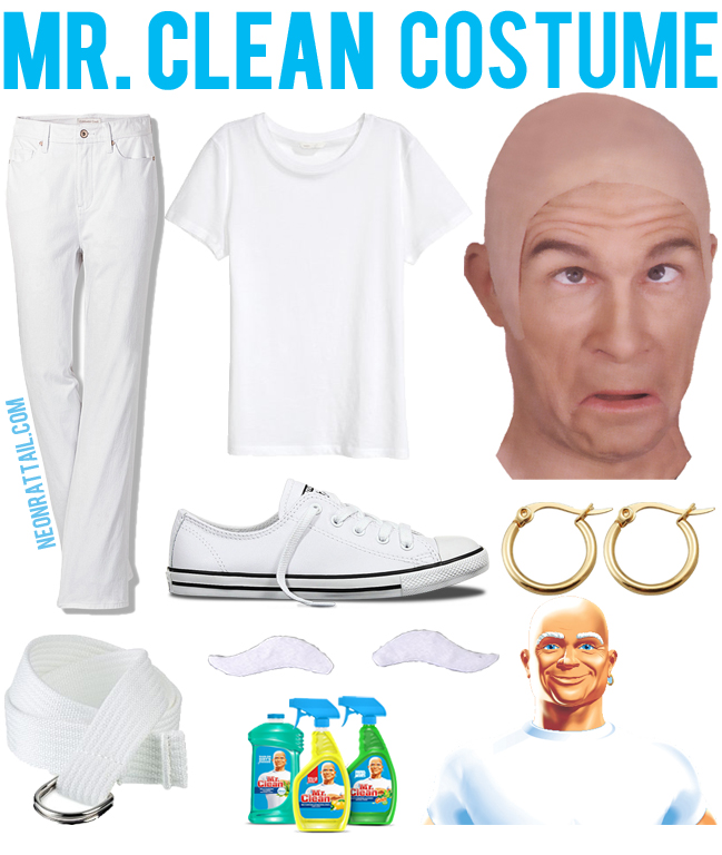 DIY Costume Idea: Mr. Clean | Neon Rattail