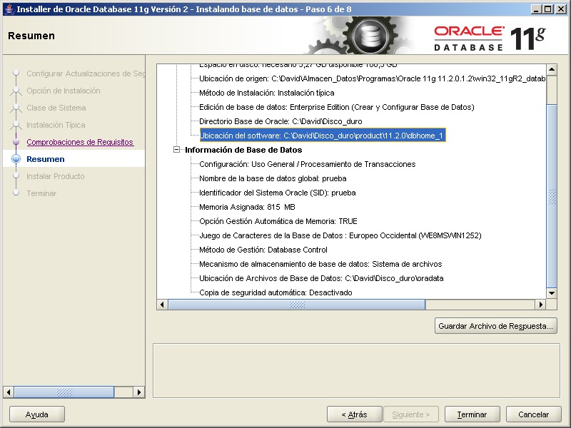 Cocoinformatik Instalar Oracle Database 11g En 9 Pasos