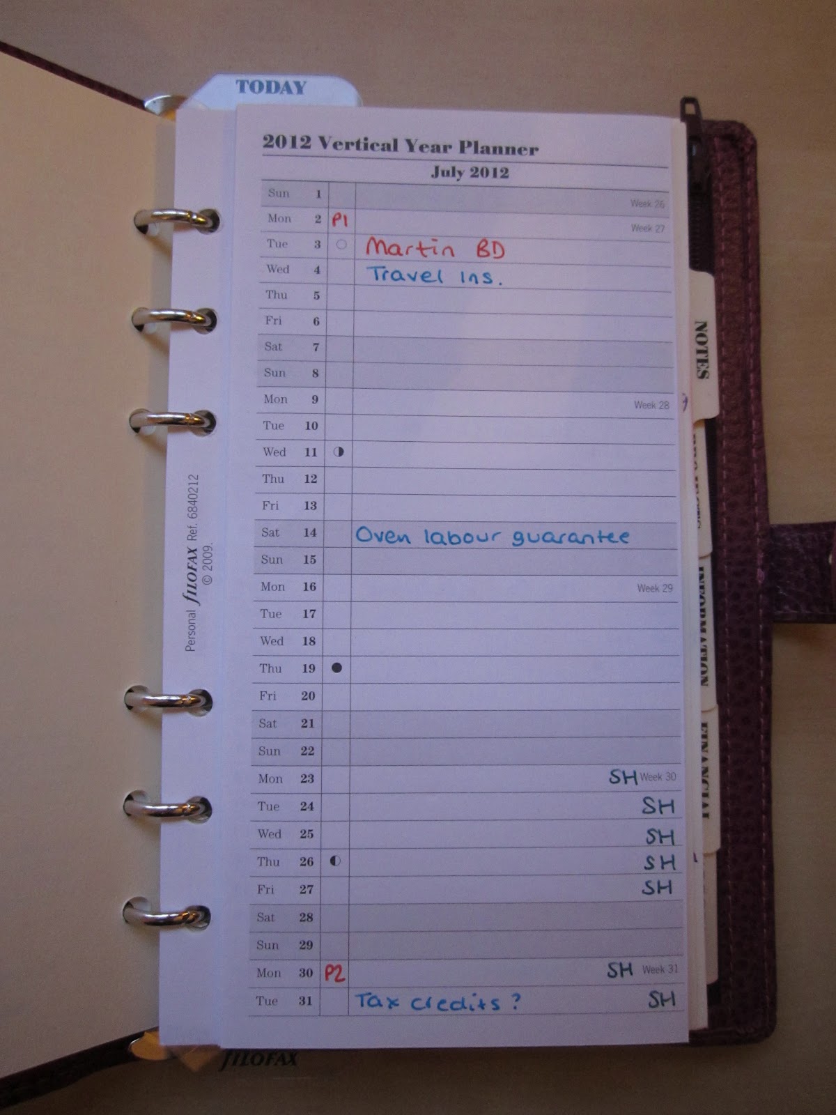 All Things Stationery: My new Filofax setup with DIY templates