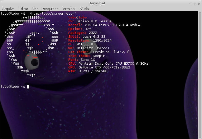 Linux dicas e suporte: Script ScreenFetch, para obter informações do ...