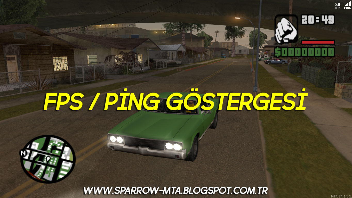 MTA SA FPS / PİNG Göstergesi Script