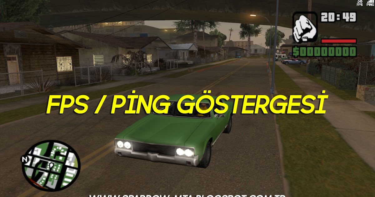 MTA SA FPS / PİNG Göstergesi Script
