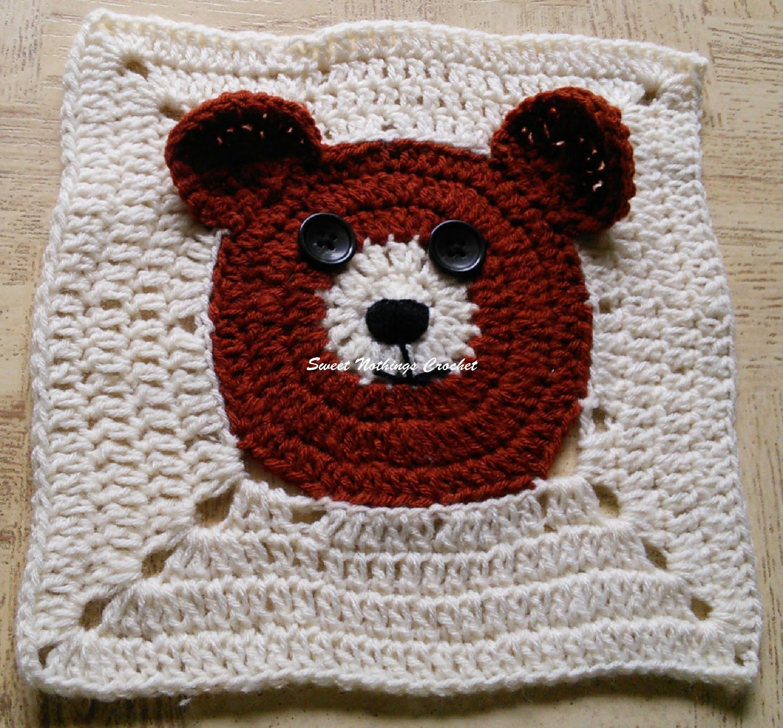 Sweet Nothings Crochet: ADORABLE TEDDY BEAR : GRANNY SQUARE IN THE ...