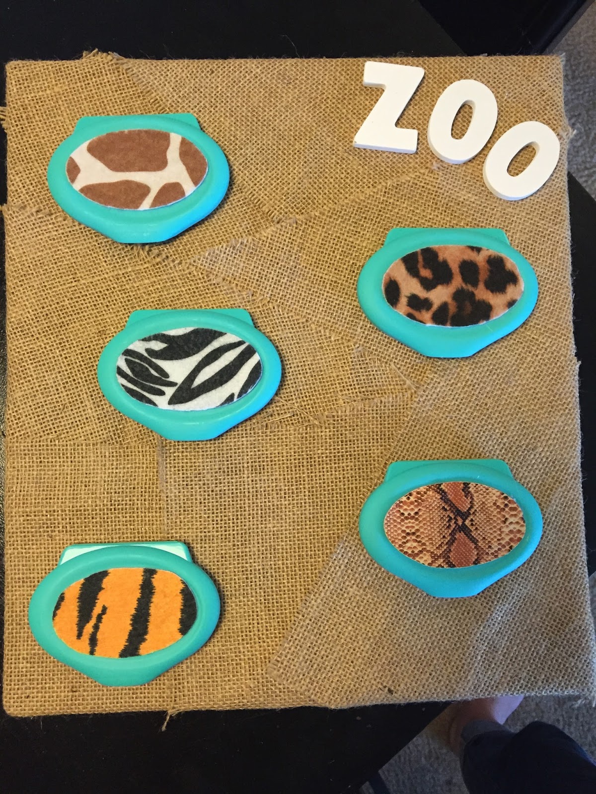 Serendipitous Discovery: Zoo Animal Sensory Board DIY