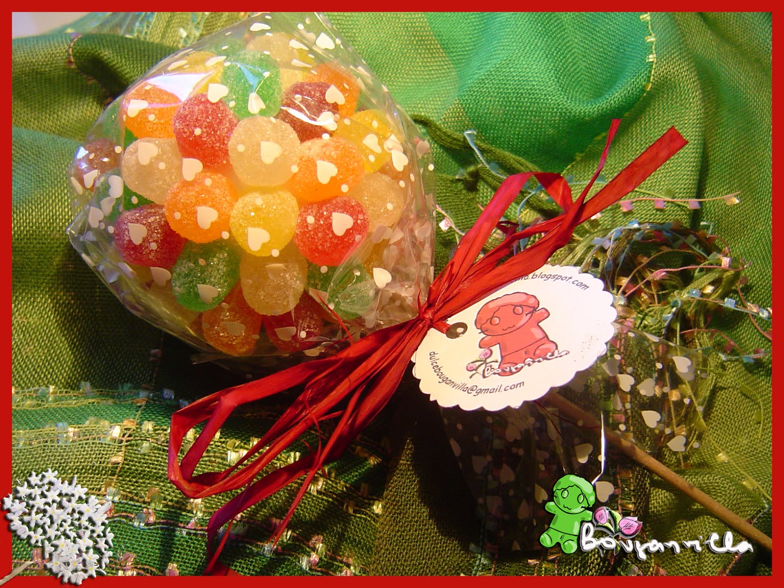 Dulce bouganvilla: BIZNAGA DE GOMINOLAS PARA INMA