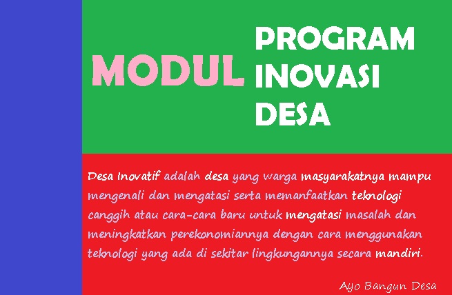 Pedoman dan SOP Program Inovasi Desa - Info Desa