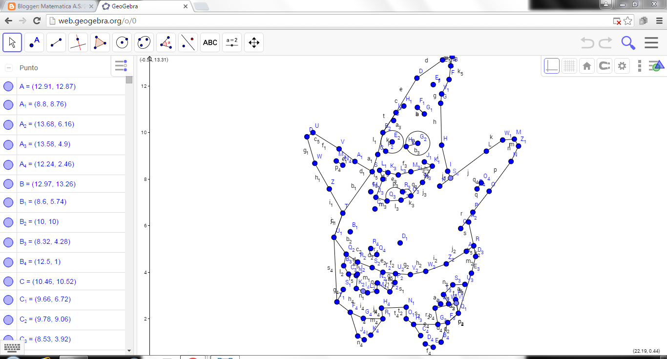 Matematica e Fisica A.S. 2018/19: Patrick di Spongebob con Geogebra