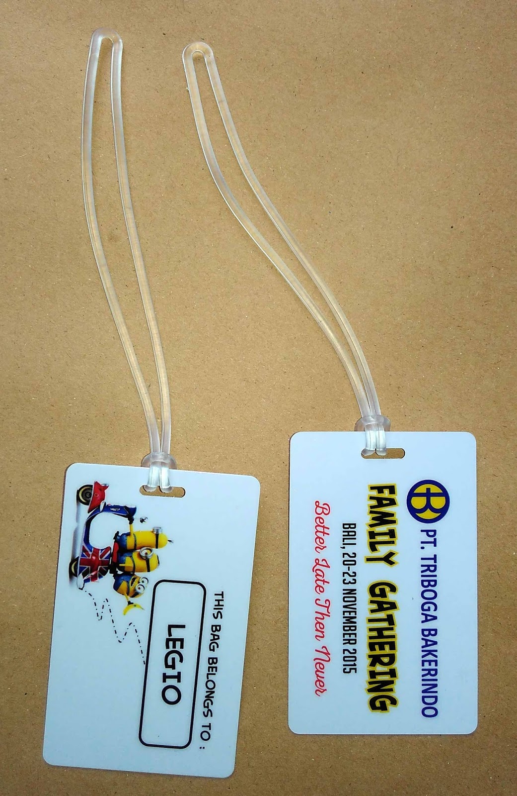 Kreasi Mitramedia - desain dan cetak: LUGGAGE TAG dan ID CARD