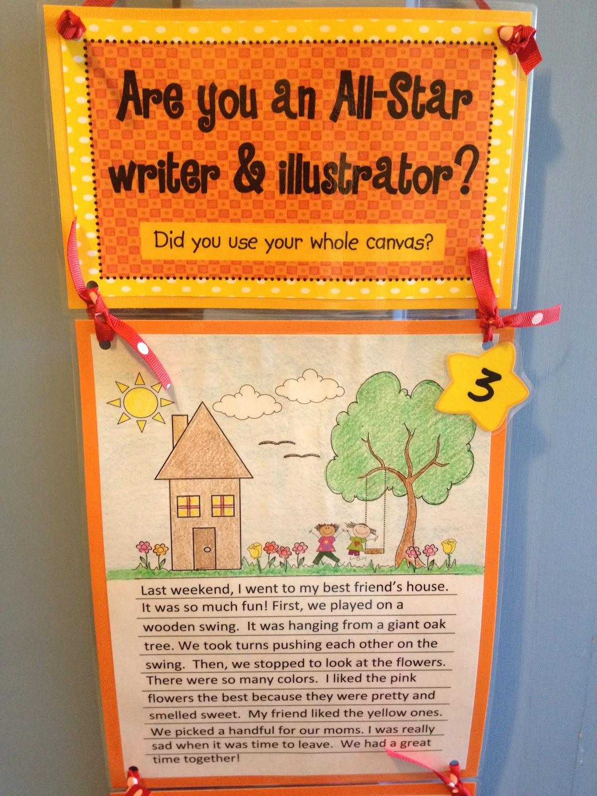 Totally Terrific in Texas: Writing and illustrating Chart