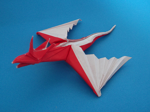 El arte del Origami: Snake Dragon
